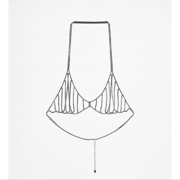 Zara | Tops | Zara Rhinestone Jewel Top | Poshmark